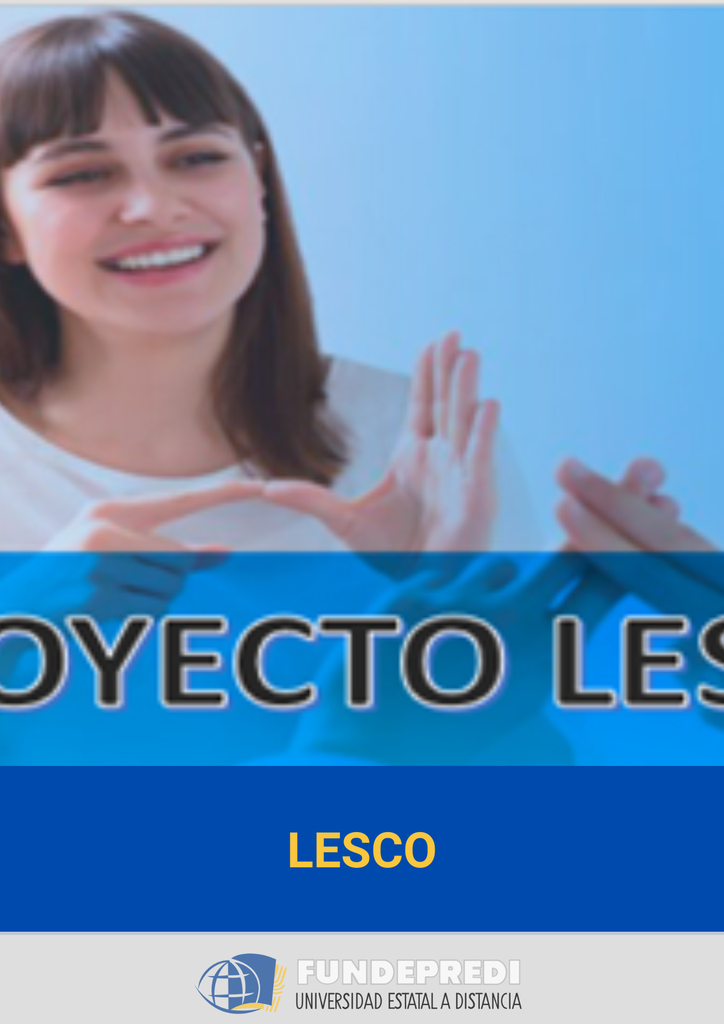 Costa Rican Sign Language (Lesco) | FUNDEPREDI